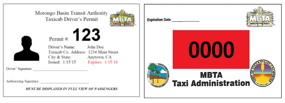 Taxi Administration – Basin Transit